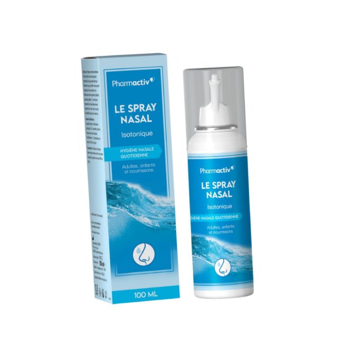 Pharmactiv Spray nasal isotonique - 100 ML - Pharmacie de Sauternes