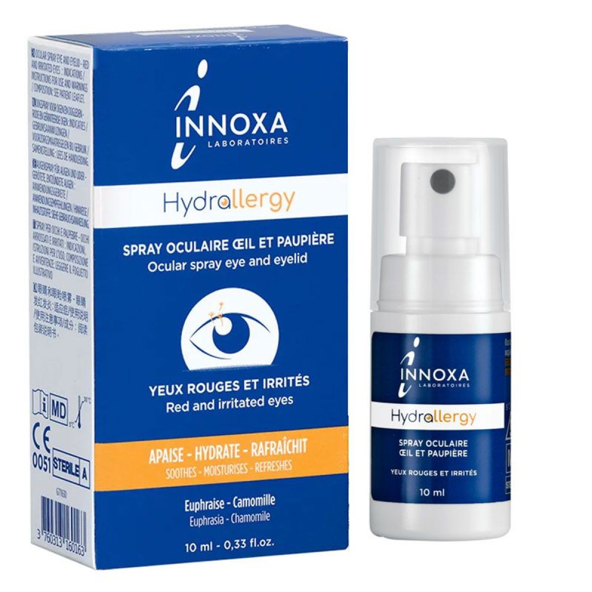 Innoxa Hydrallergy Spray oculaire yeux rouges & irrités apaise, hydrate ...