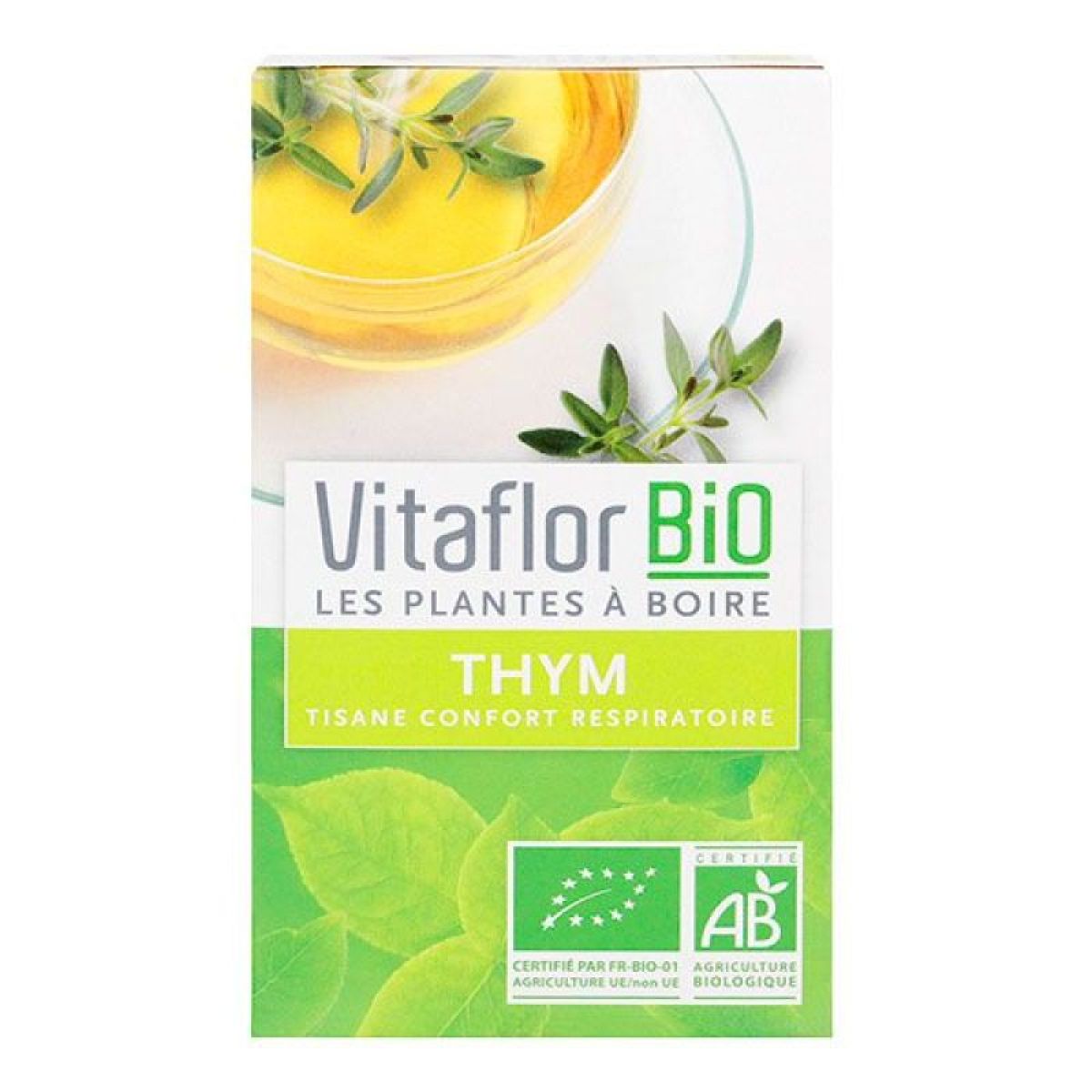 Vitaflor Bio tisane de thym bio 18 sachets - Pharmacie de Sauternes