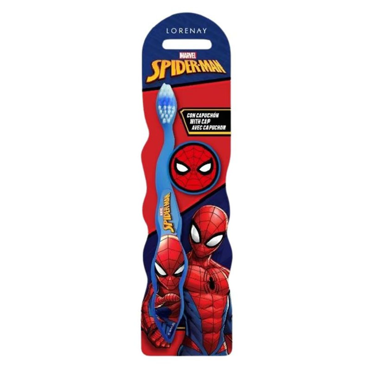 Lorenay Brosse à Dents enfants Spiderman avec capuchon dès 6 ans (x1 ...
