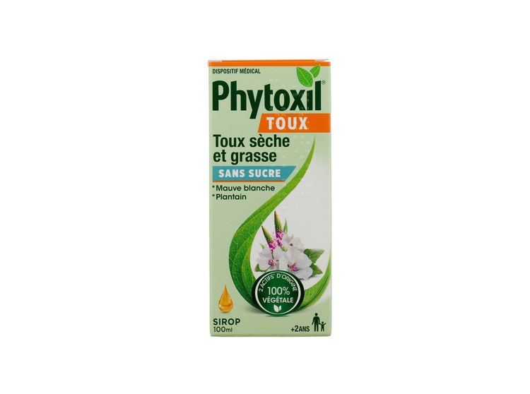 Phytoxil Toux sèche et grasse Sirop Sans Sucre aux extraits de plantes ...