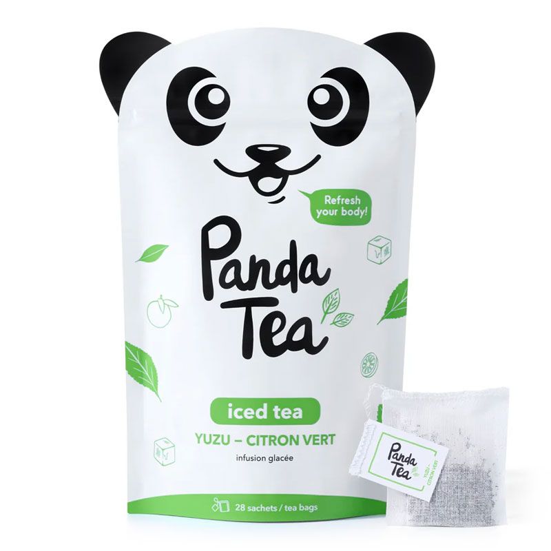Panda Tea Iced Tea infusion glacée détox saveur Yuzu-Citron vert (28 ...