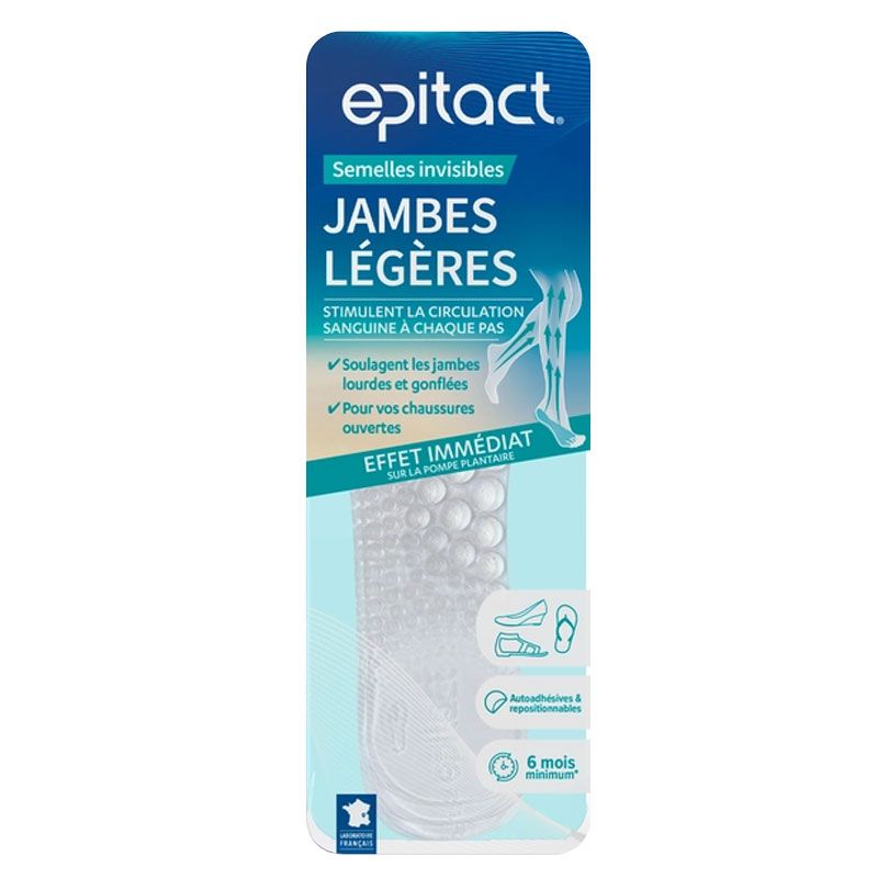 Epitact Semelles Invisibles Jambes Légères taille 36/38 (1 paire ...